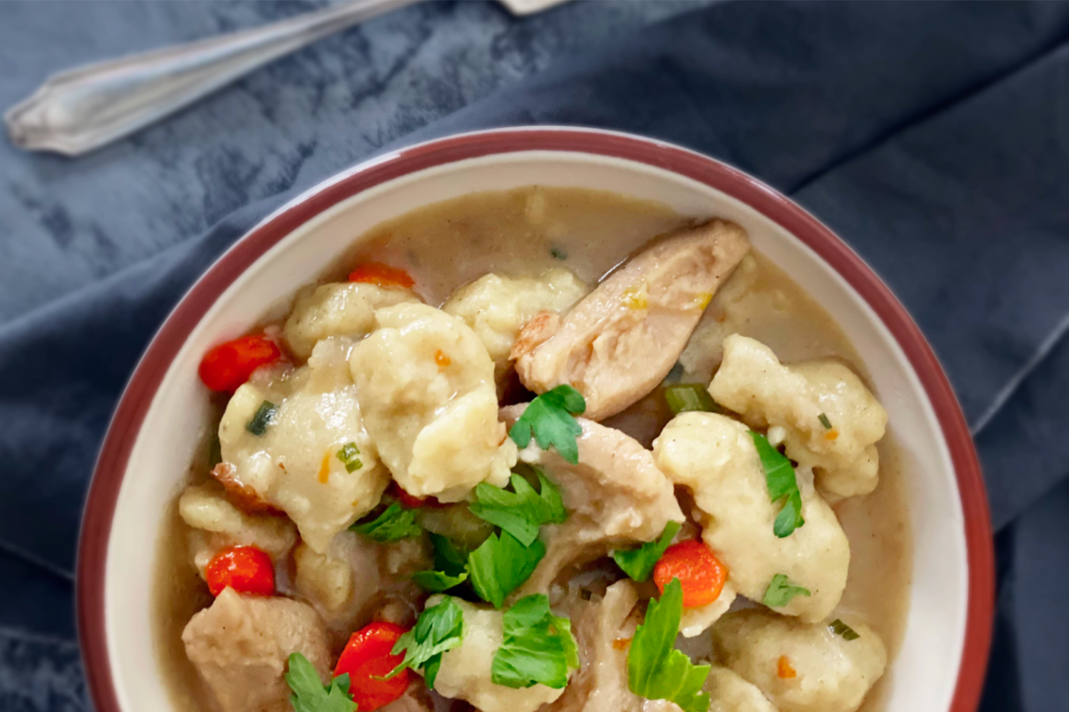 Vegan Chicken and Dumplings with Nature's PRIME® Nuggets - Improved Nature
